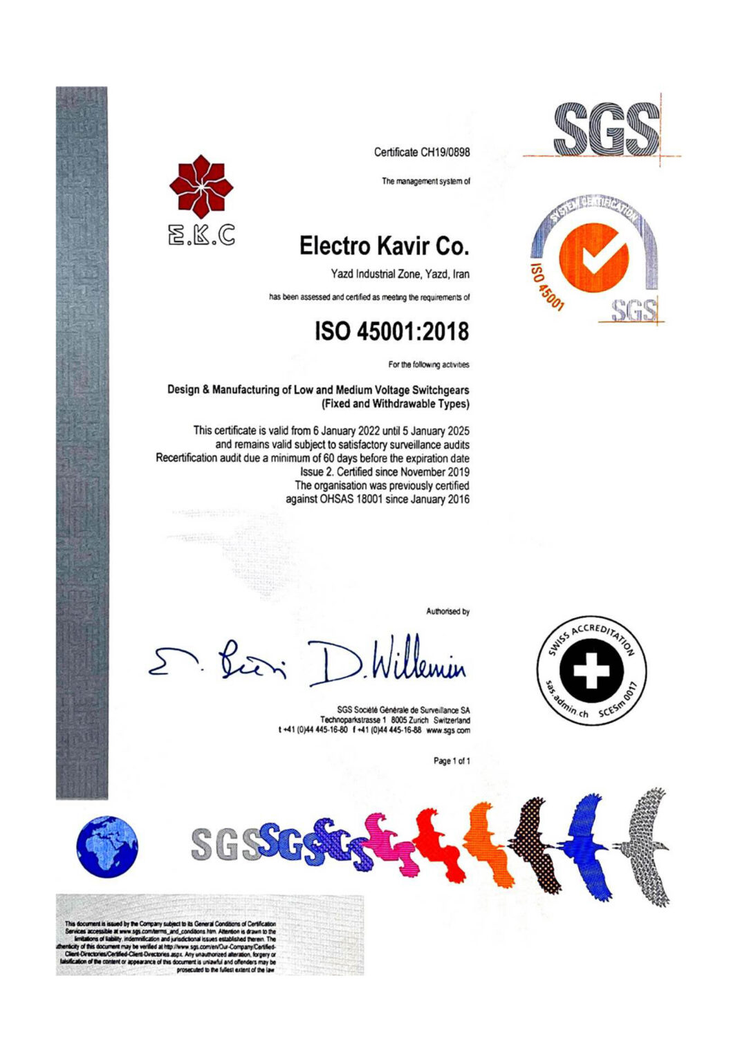 ISO Certificate